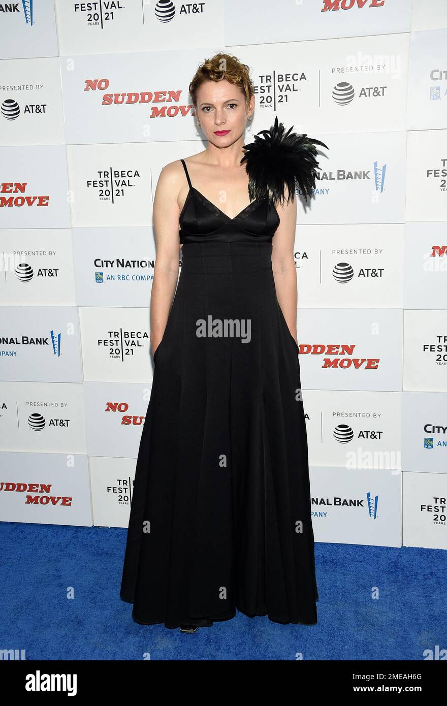 Actor Amy Seimetz attends the "No Sudden Move" premiere during the 20th ...