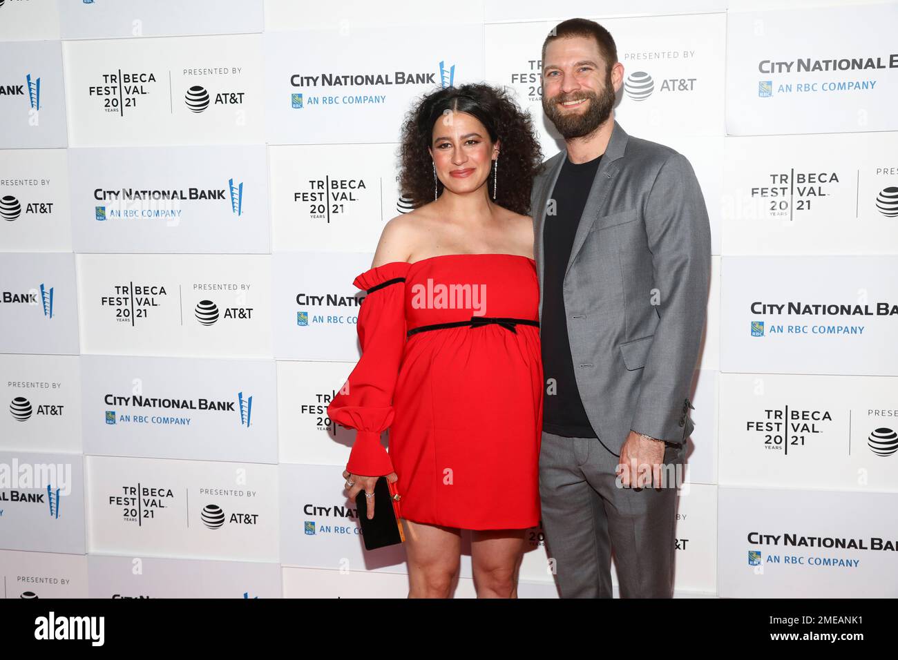 Actress Ilana Glazer, left, and husband David Rooklin, right, attend ...