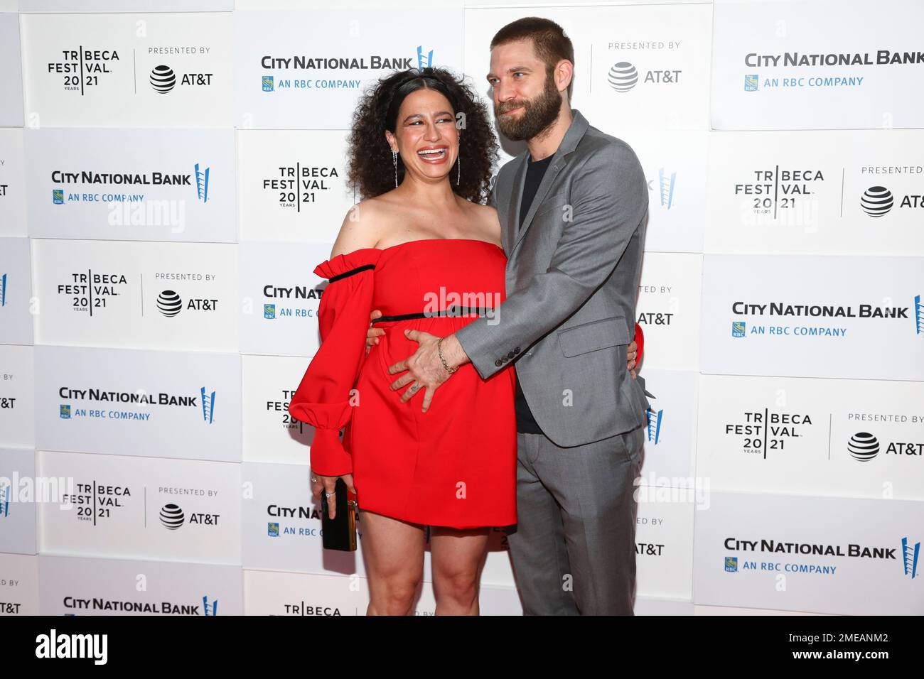 Actress Ilana Glazer, left, and husband David Rooklin, right, attend ...