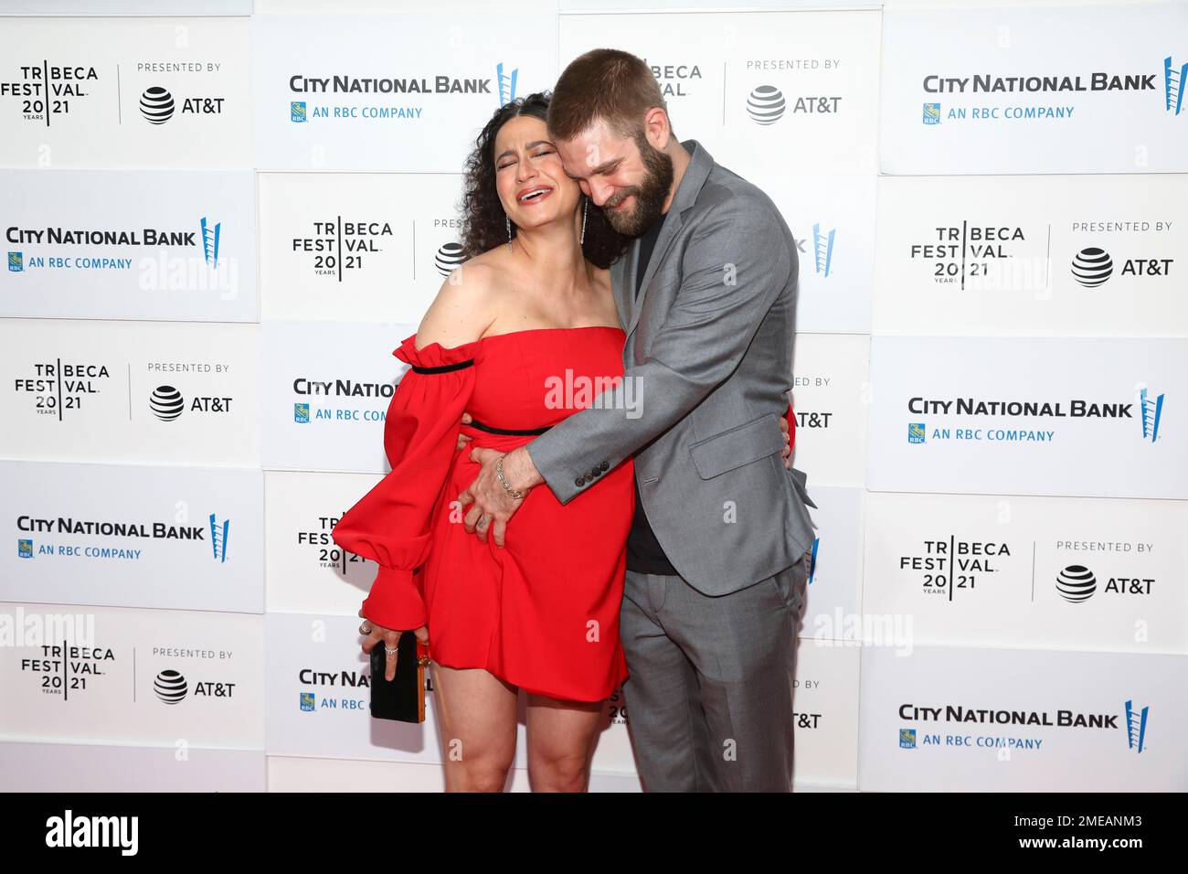 Actress Ilana Glazer, left, and husband David Rooklin, right, attend ...