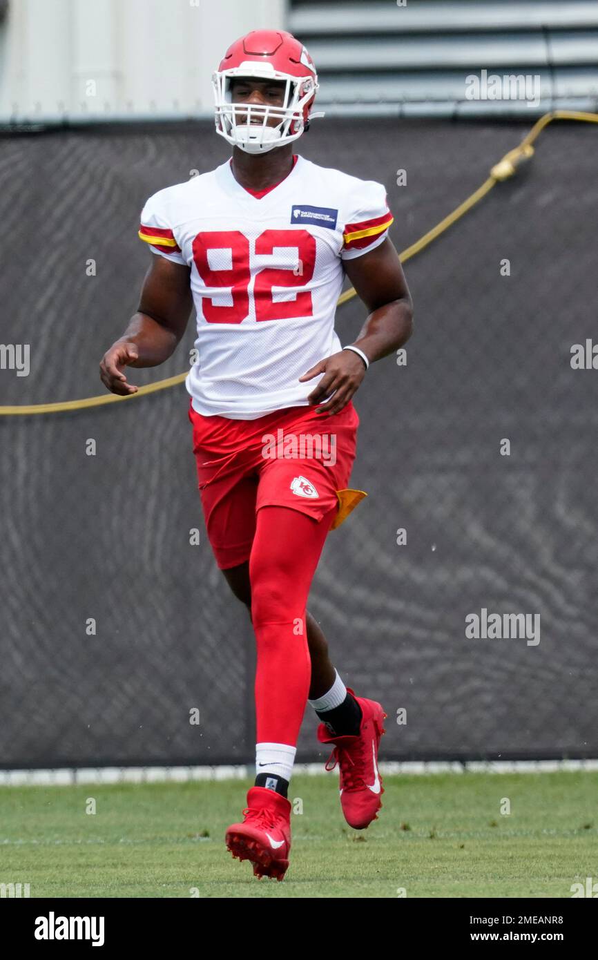 Kansas City Chiefs defensive end Tim Ward runs during the NFL football ...