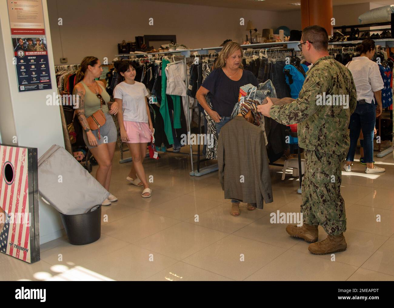 Navy marine corps relief society thrift store hi-res stock photography ...