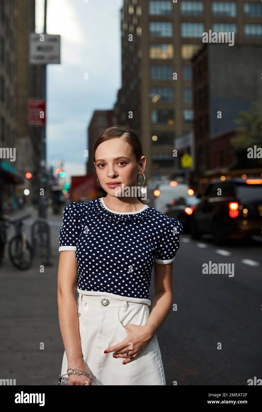 In this June 9, 2021 photo, Shira Haas poses for a portrait in New York ...