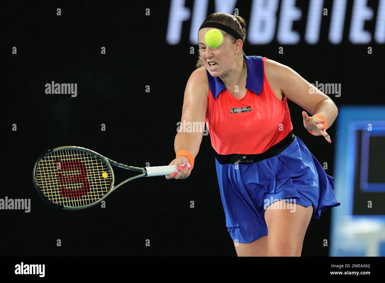 Melbourne Australia 24th Jan 2023 Jelena Ostapenko Of Latvia In