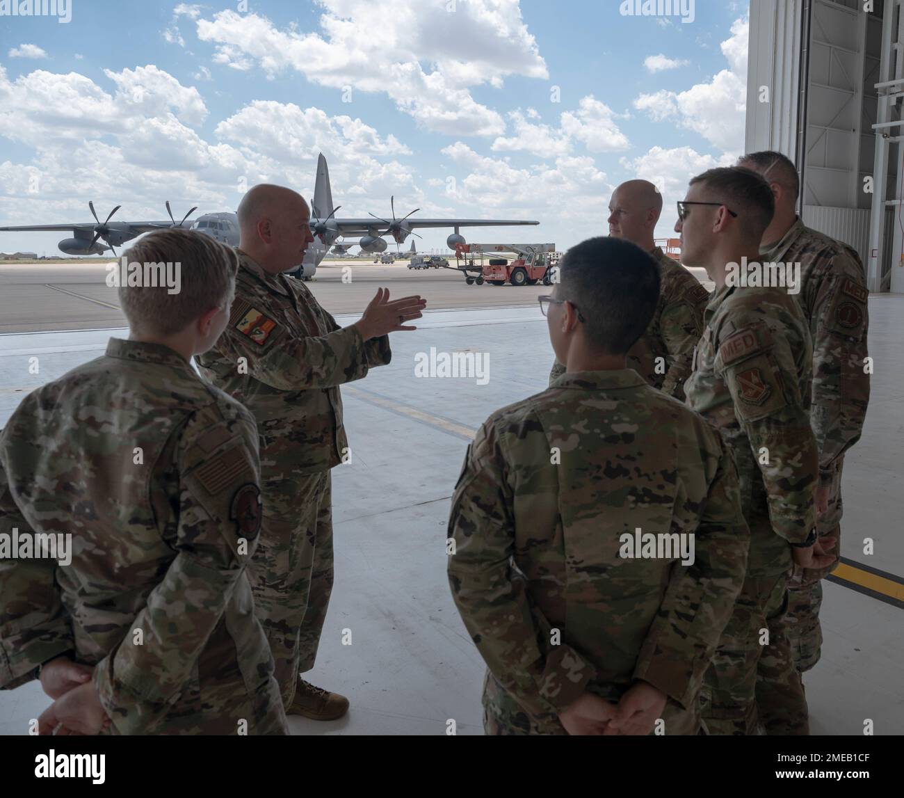 The Air Force District of Washington team speaks with Brig. Gen. Thomas ...