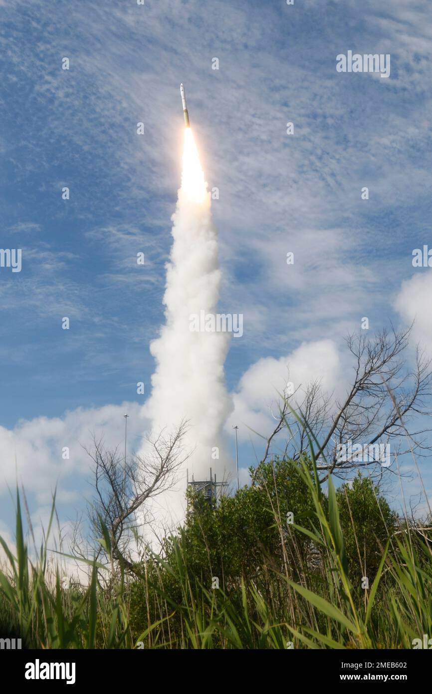 A Northrup Grumman Minotaur rocket with a payload for the National ...