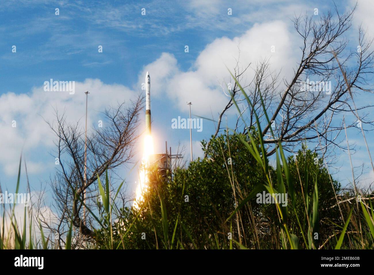 A Northrup Grumman Minotaur rocket with a payload for the National ...