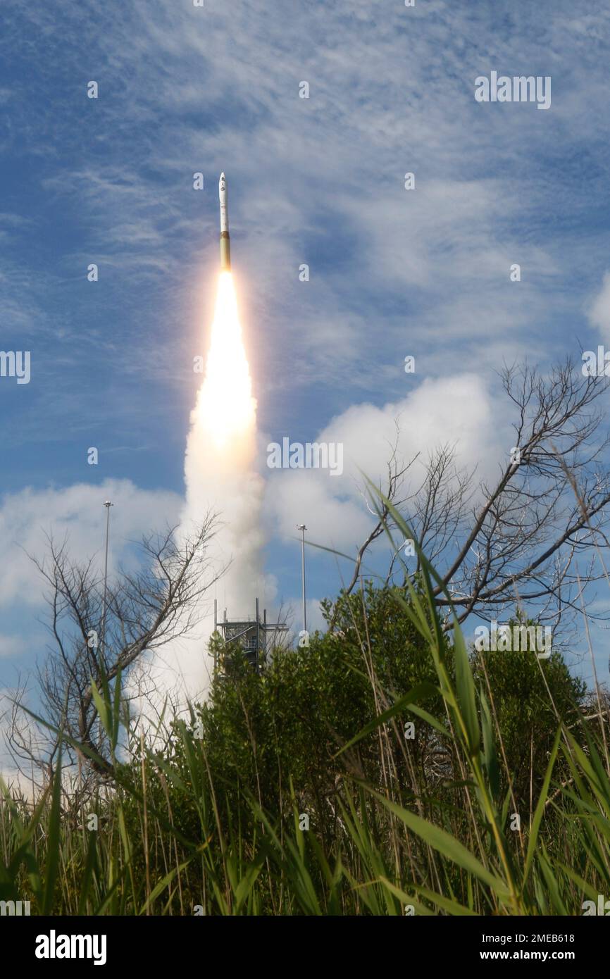 A Northrup Grumman Minotaur rocket with a payload for the National ...