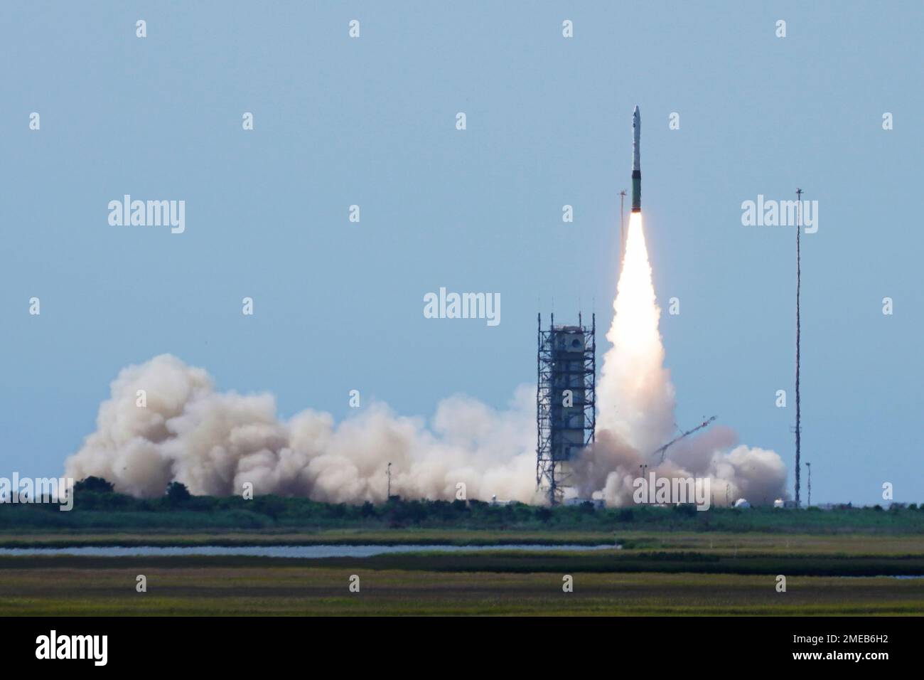 A Northrup Grumman Minotaur rocket with a payload for the National ...