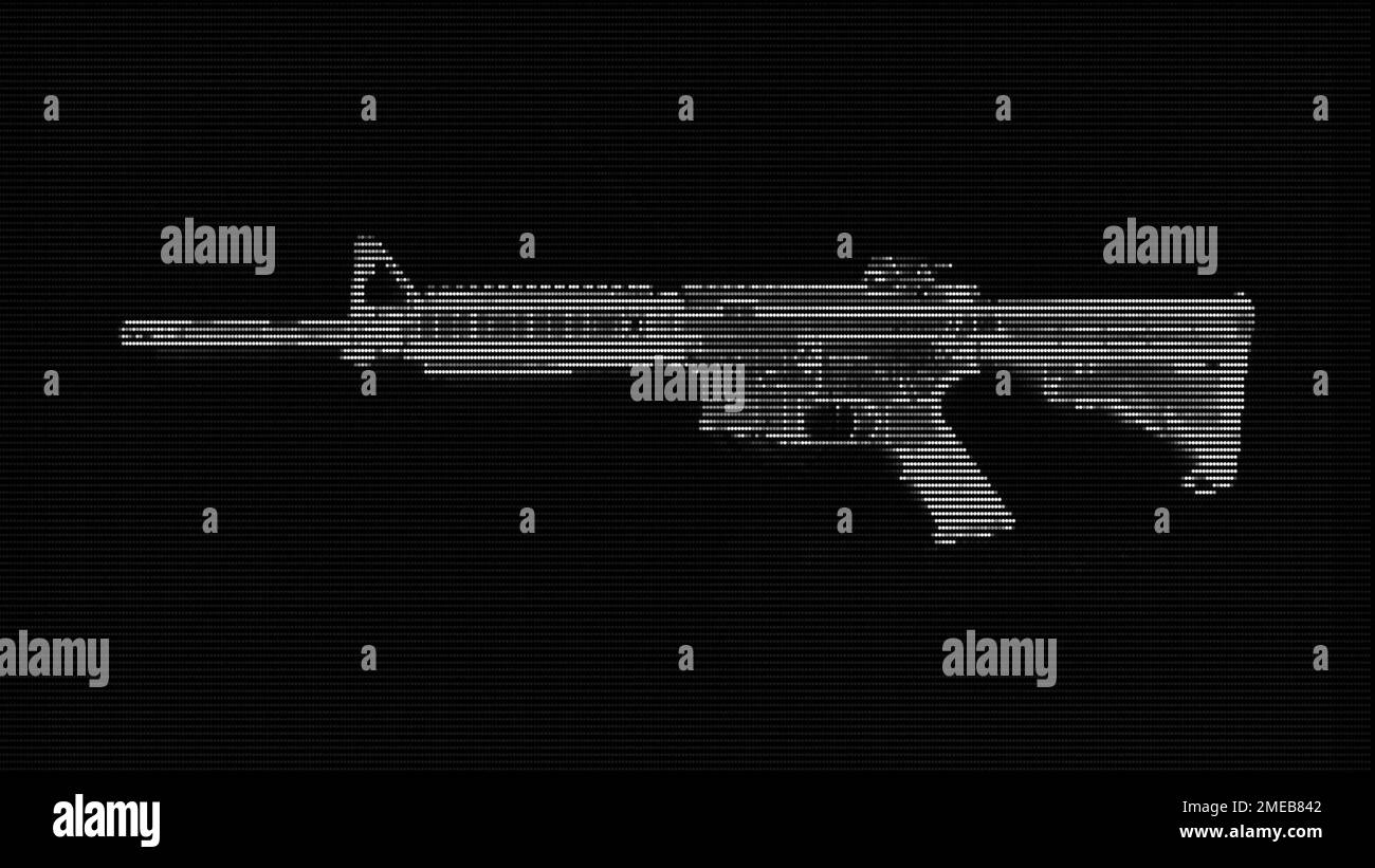 Graphic depicting an M4 carbine. (AP Illustration/Peter Hamlin Stock ...