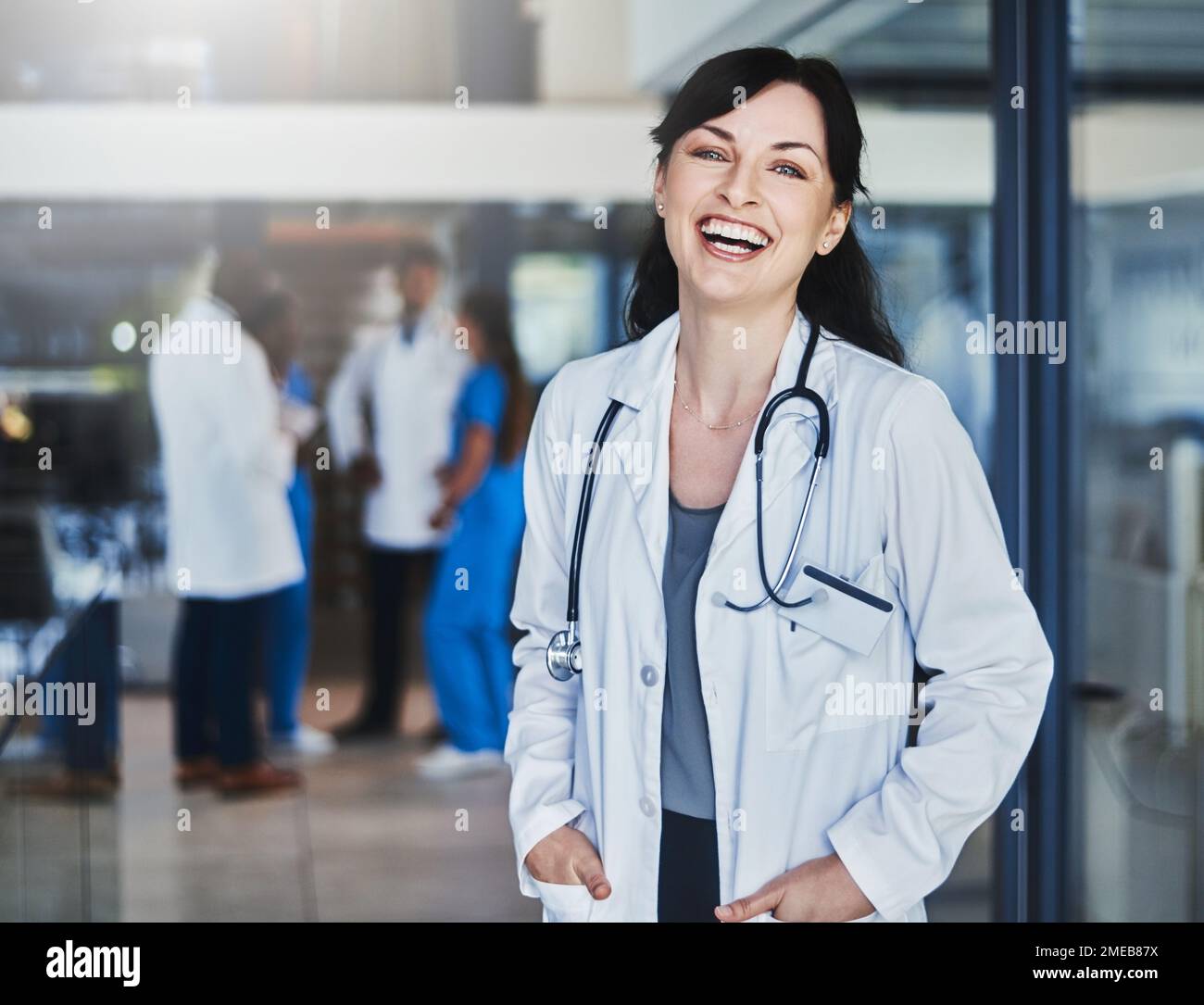 Making healthcare a happy experience. Portrait of a confident doctor ...