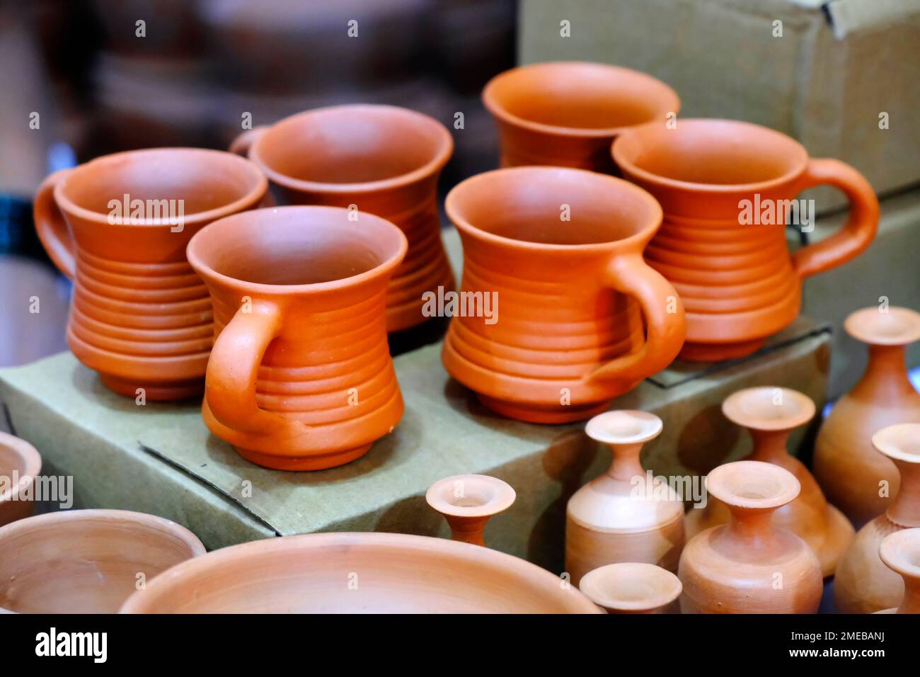 Indian clay pots hi-res stock photography and images - Alamy