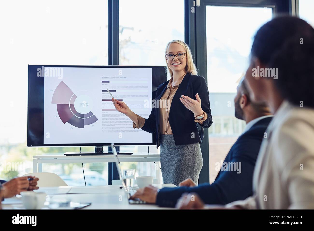 Its no wonder shes the best at facilitating informative conferences. a young businesswoman ...