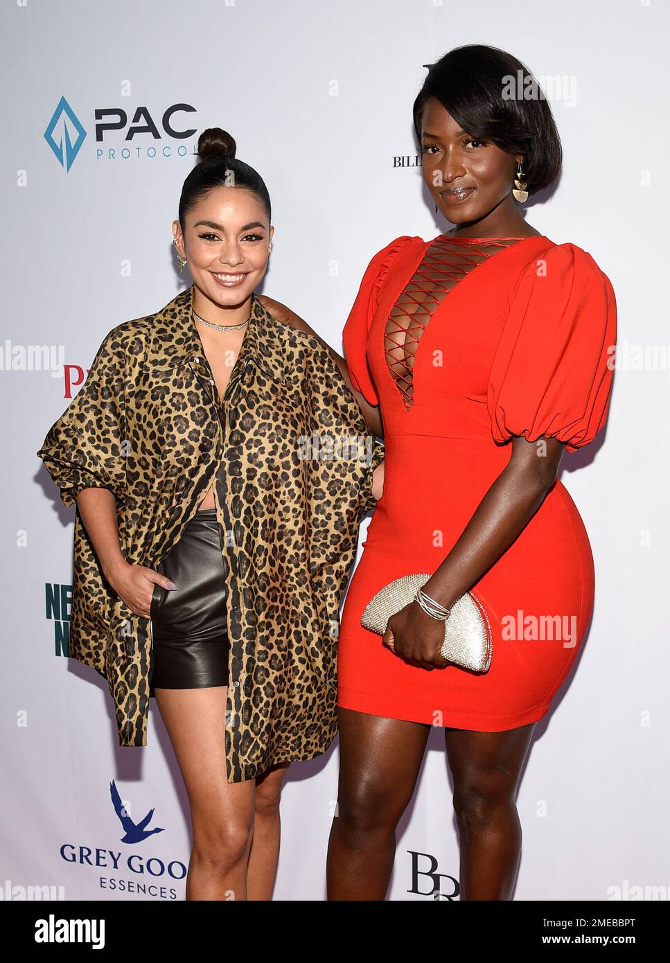 Actors Vanessa Hudgens, left, poses with executive producer and actress ...