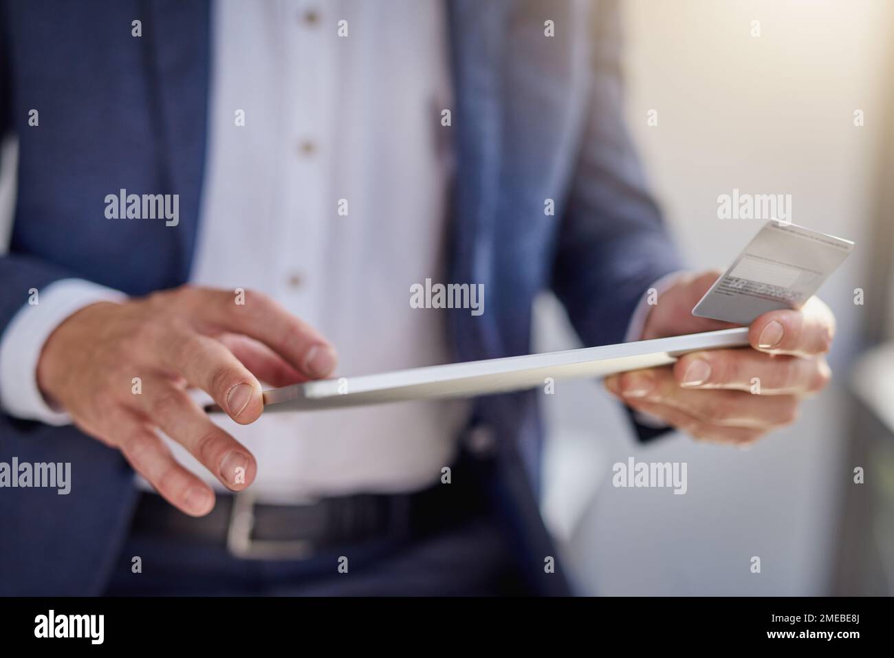 No atm, no problem. an unrecognizable businessman using a digital ...