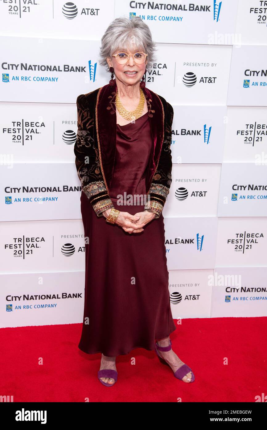 Rita Moreno attends the premiere of "Rita Moreno: Just A Girl Who ...