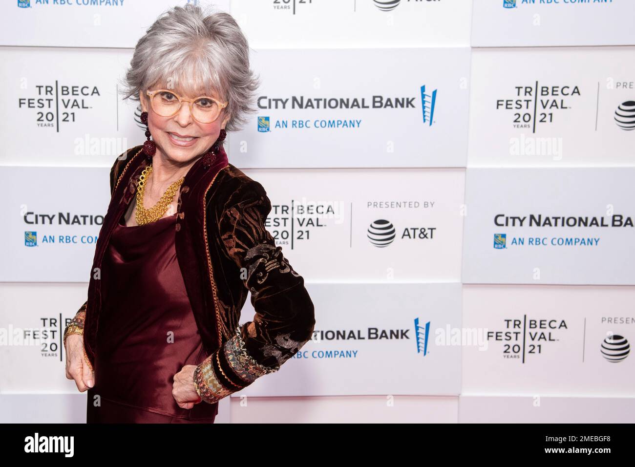 Rita Moreno attends the premiere of "Rita Moreno: Just A Girl Who ...