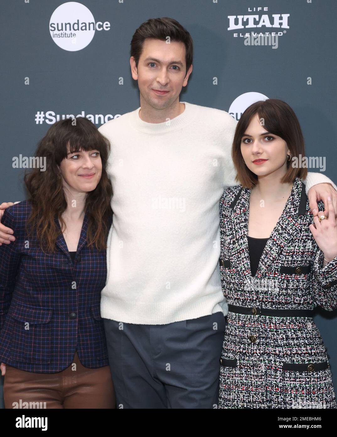 Susanna Fogel, Nicholas Braun and Emilia Jones arriving to the “Cat ...