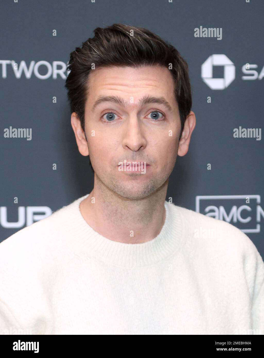 Nicholas Braun arriving to the “Cat People” premiere during the 2023 ...