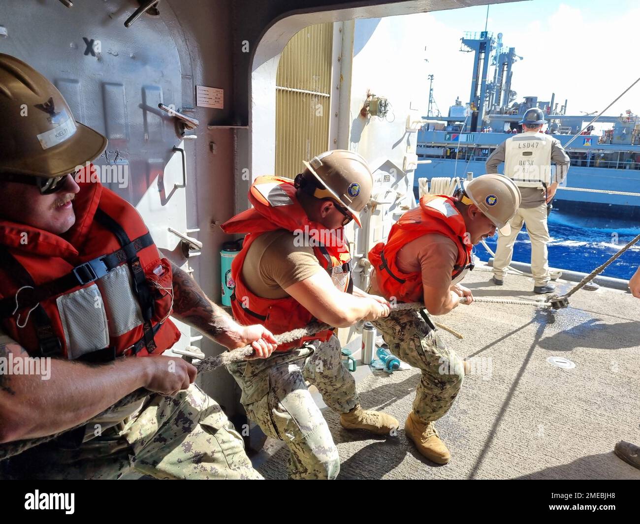 Philippines Sea, Japan (Aug. 15, 2022) Construction Mechanic 2nd class ...