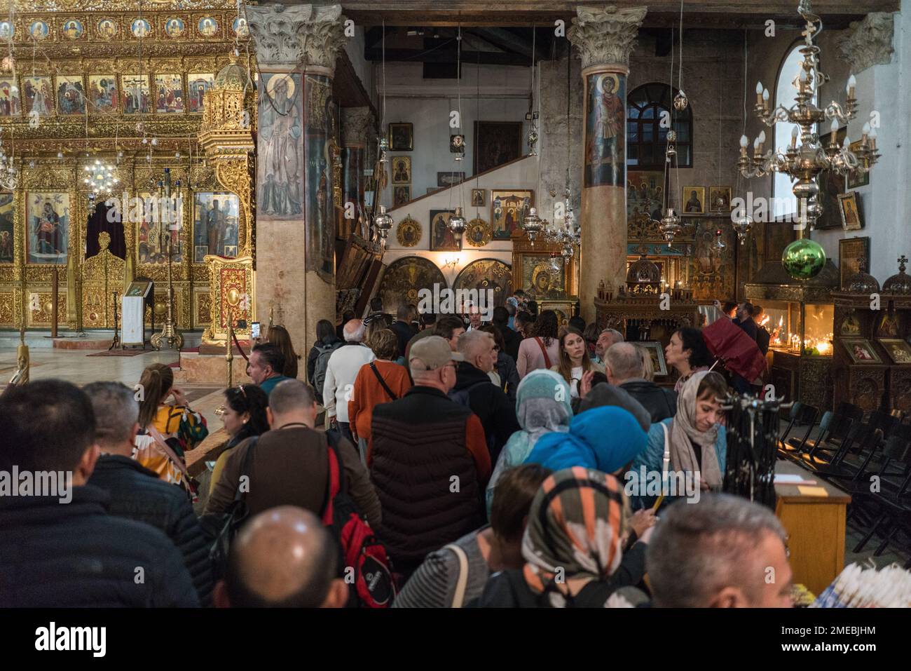 Church of the nativity, Birthplace of Jesus, Betlehem, Israel, Asia ...