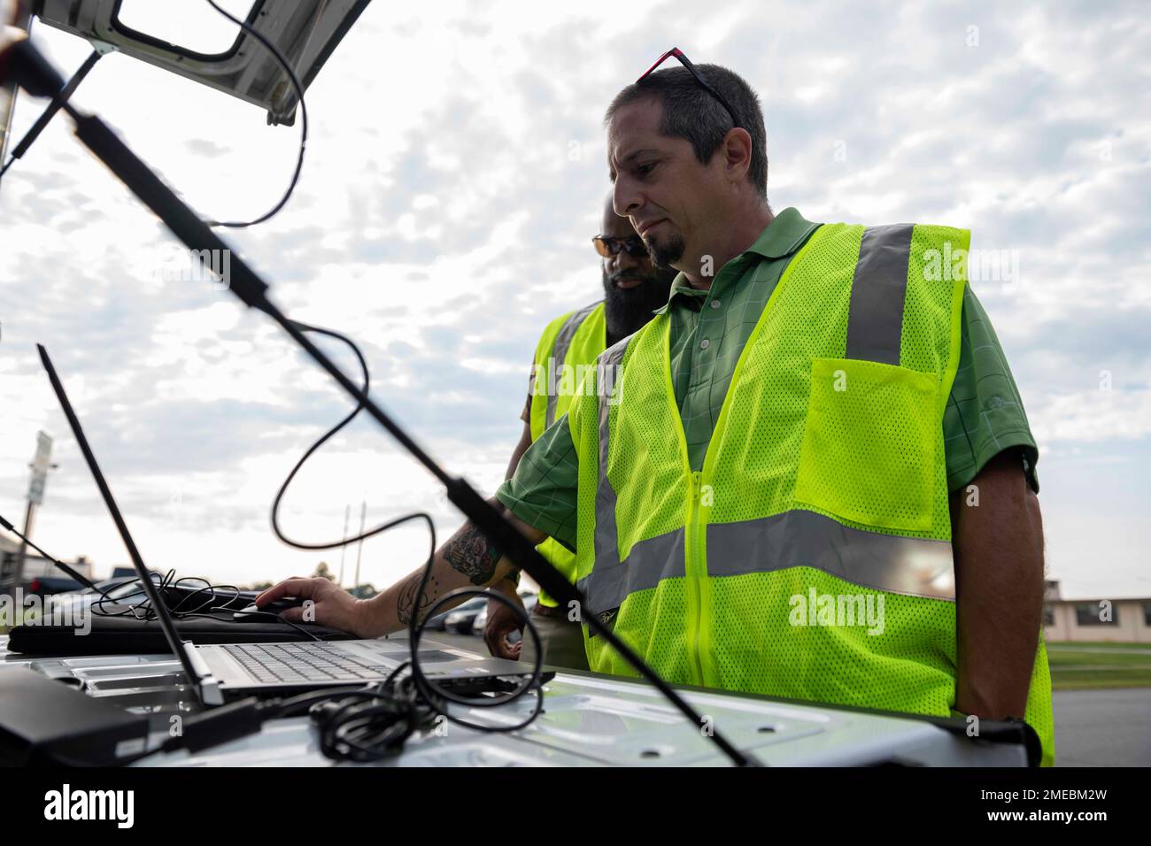 ROBINS AIR FORCE BASE, Ga. – Josh Winters, right, 78th Civil ...