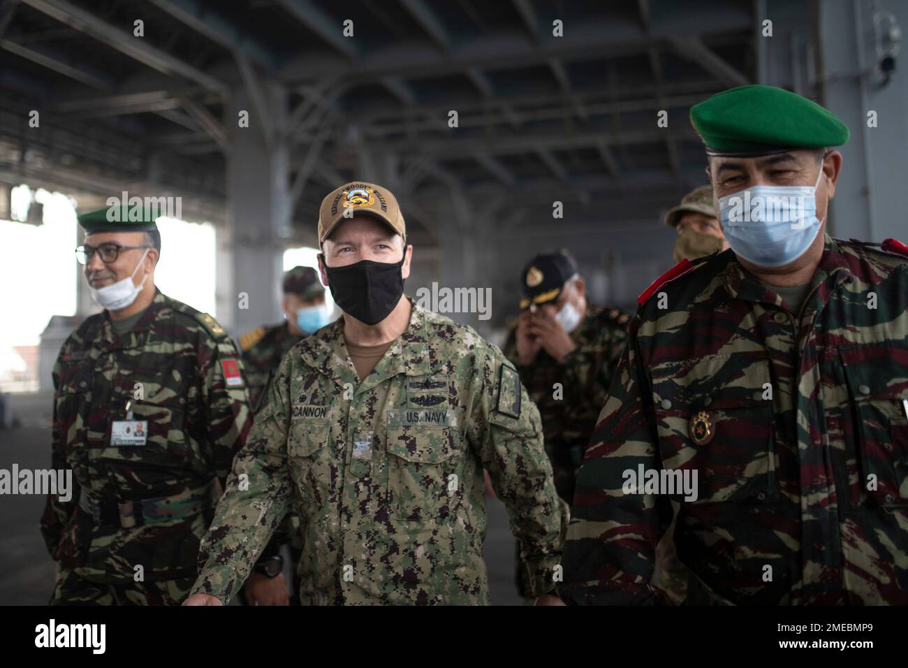 Captain Michael Concannon, commanding officer of USS Hershel Woody ...