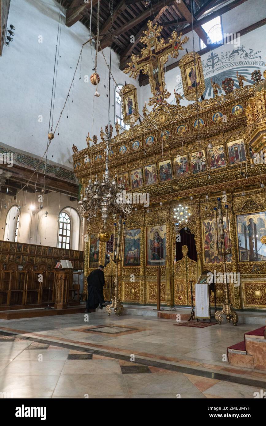 Church of the nativity, Birthplace of Jesus, Betlehem, Israel, Asia ...