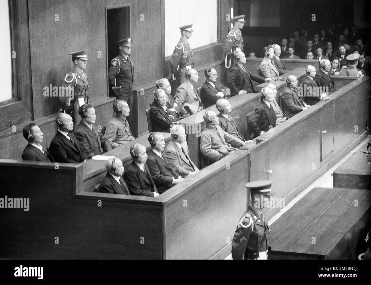 In this view from the judge's bench is the prisoners' dock and former ...
