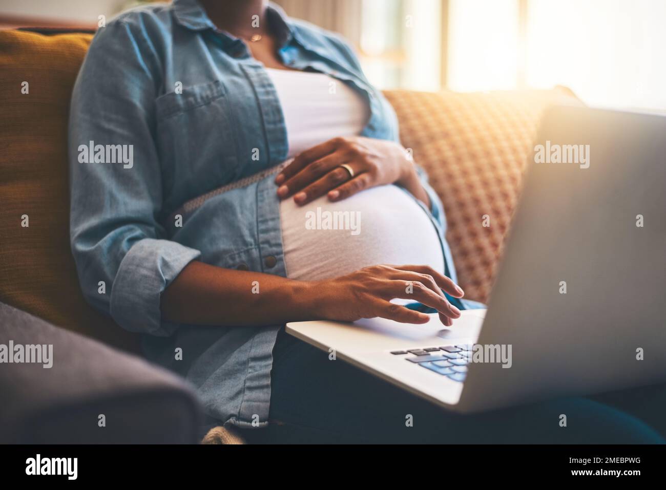 Keeping her pregnancy an informed one. a pregnant woman using her ...