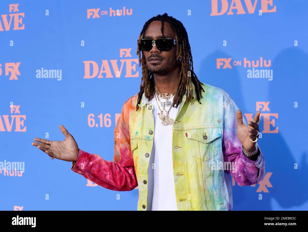 Cast member Gata poses at the season two premiere of the FXX series ...