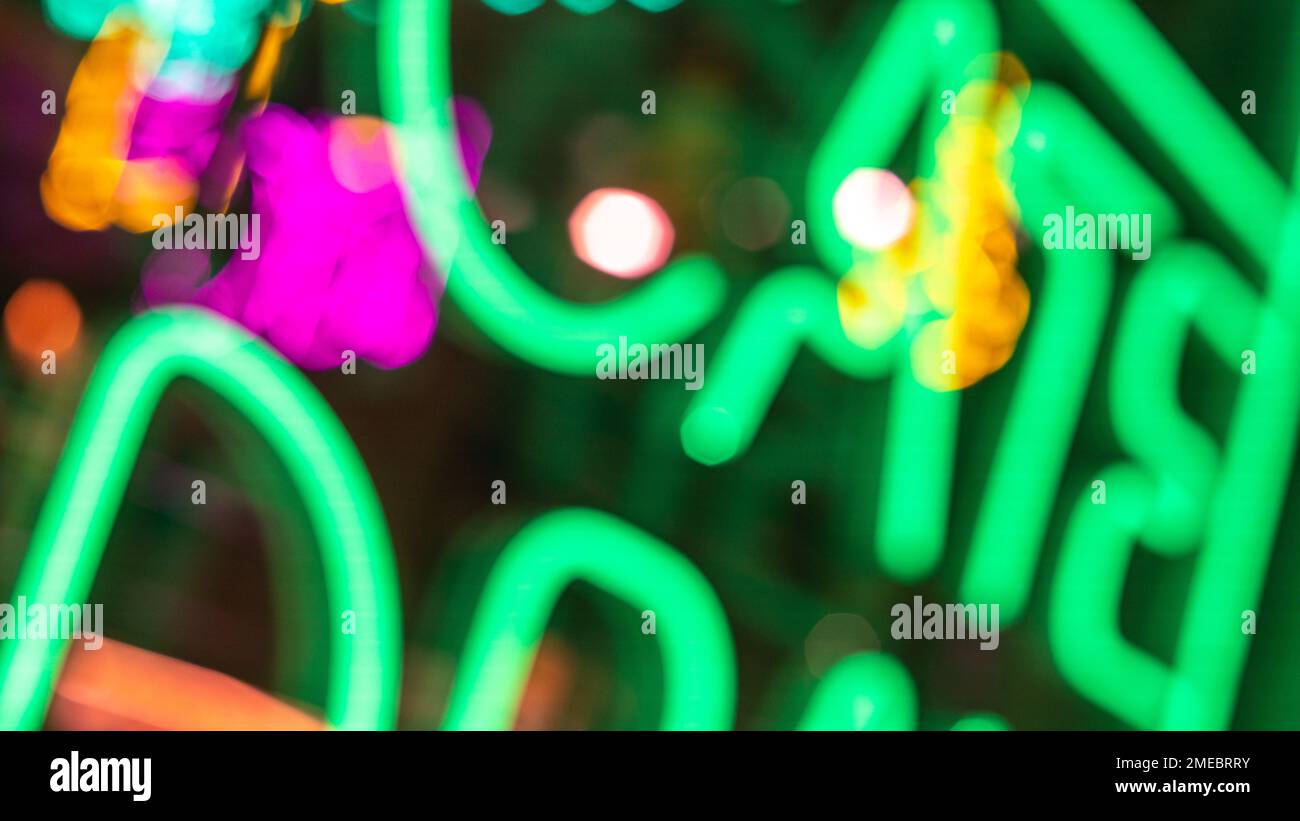 abstract neon words in blur Stock Photo - Alamy