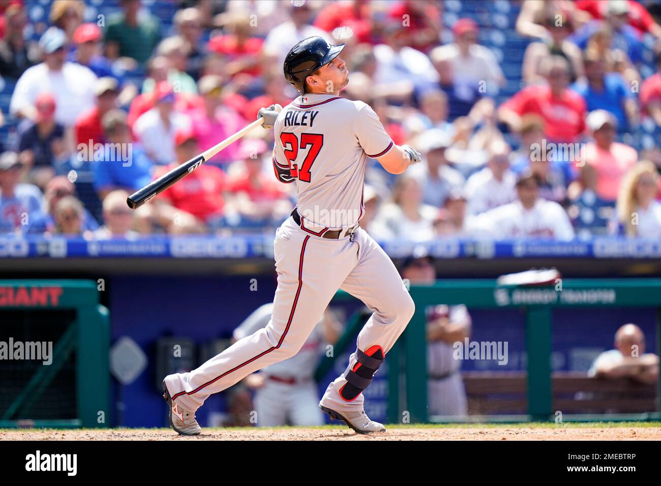 Atlanta Braves' Austin Riley plays during a baseball game against the ...