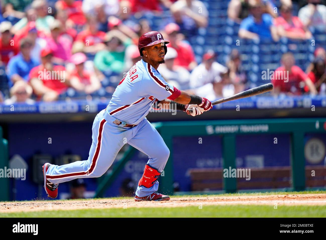 Philadelphia Phillies' Jean Segura plays during a baseball game against ...