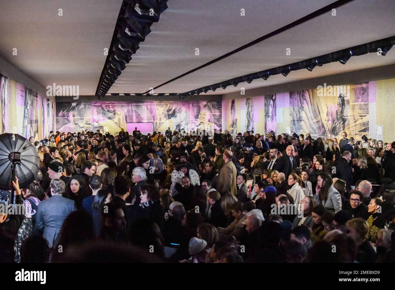 Paris, France. 23rd Jan, 2023. Crowded space of the Christian Dior ...