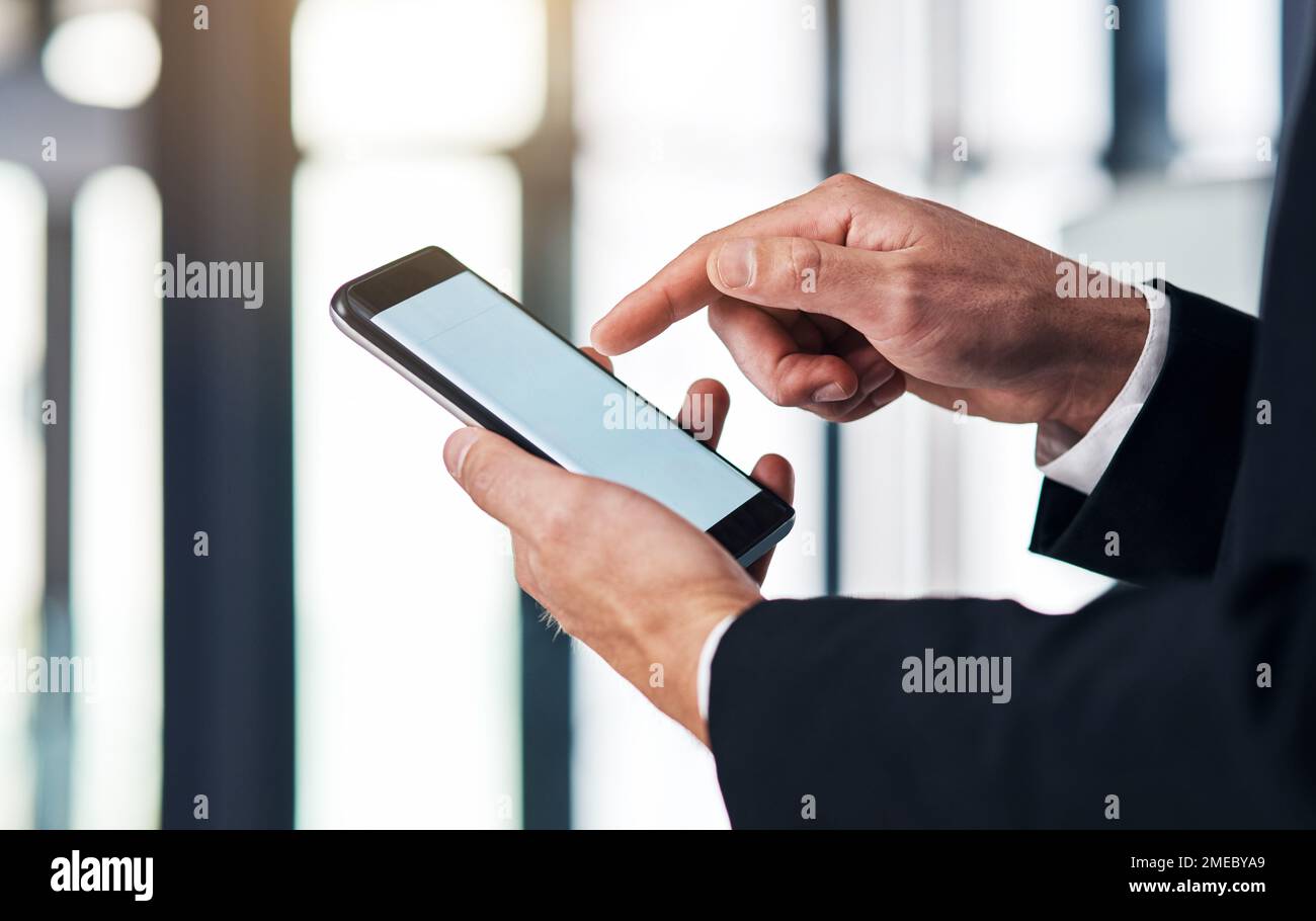 The business device that does it all. an unrecognisable businessmen ...