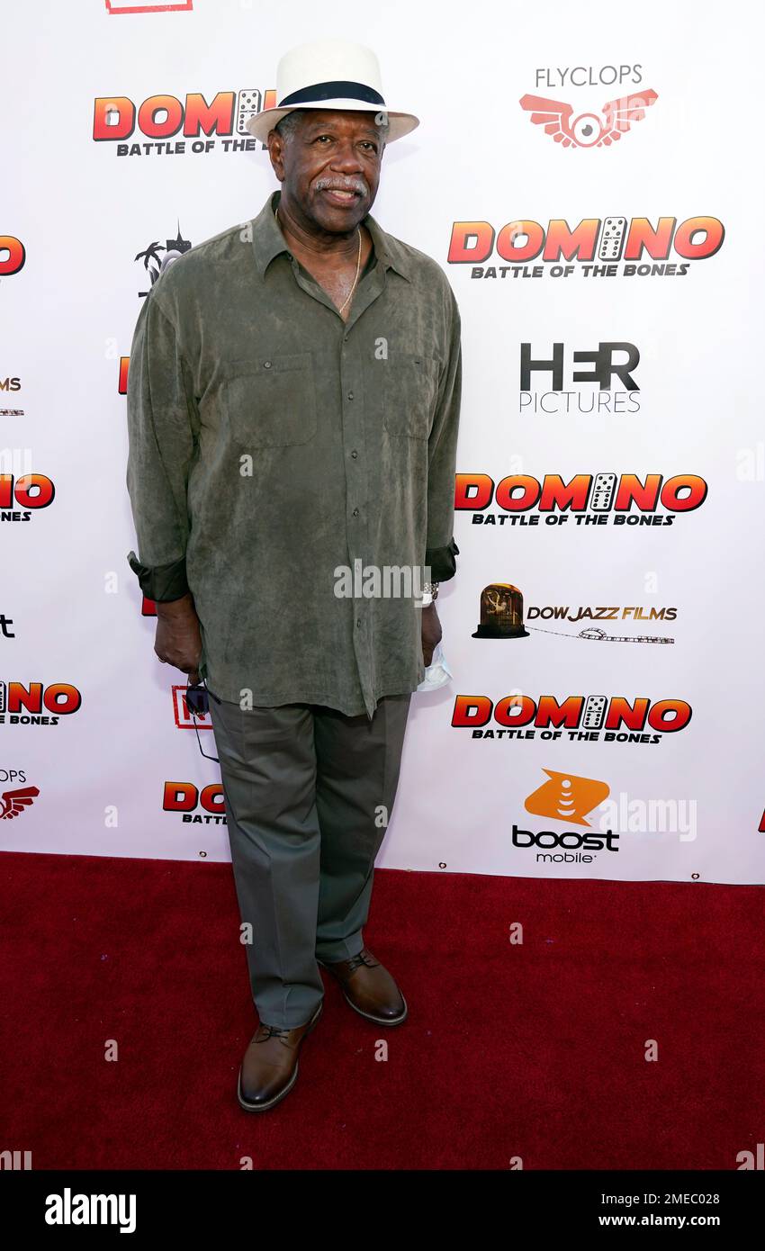 Lou Beatty Jr., a cast member in "Domino: Battle of the Bones," poses ...