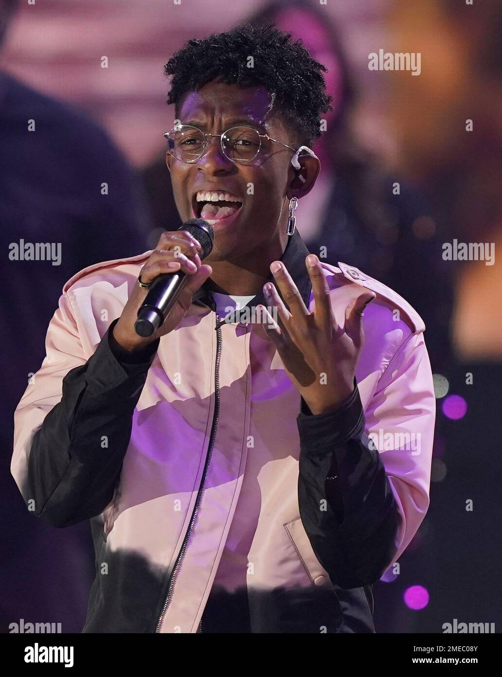 Breland performs at the CMT Music Awards at the Bridgestone Arena on ...