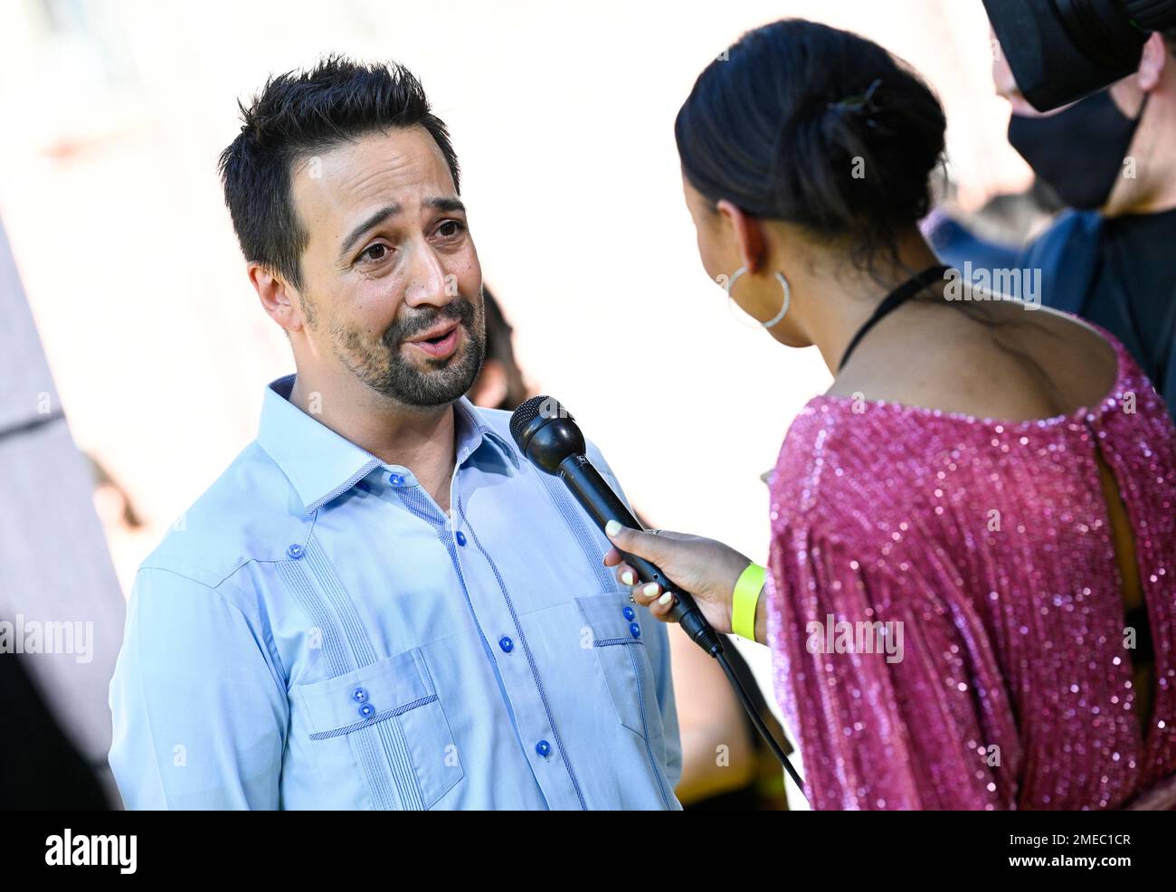 Producer Lin-Manuel Miranda attends the 2021 Tribeca Film Festival ...