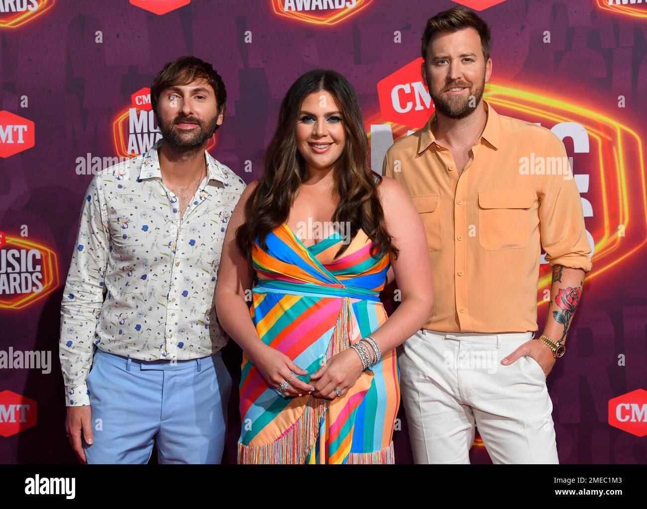 Dave Haywood, from left, Hillary Scott, and Charles Kelley of Lady A ...