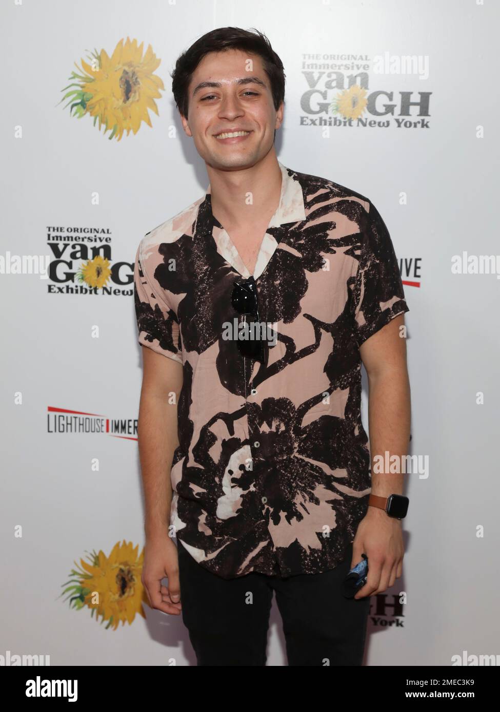 Actor Josh Strobl attends the "Immersive Van Gogh" art experience ...