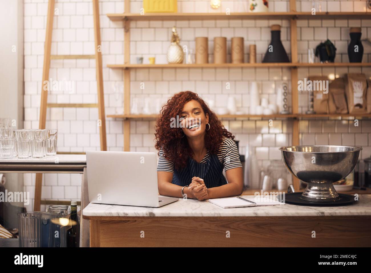 An entrepreneurs job is never quite finished. an attractive young ...