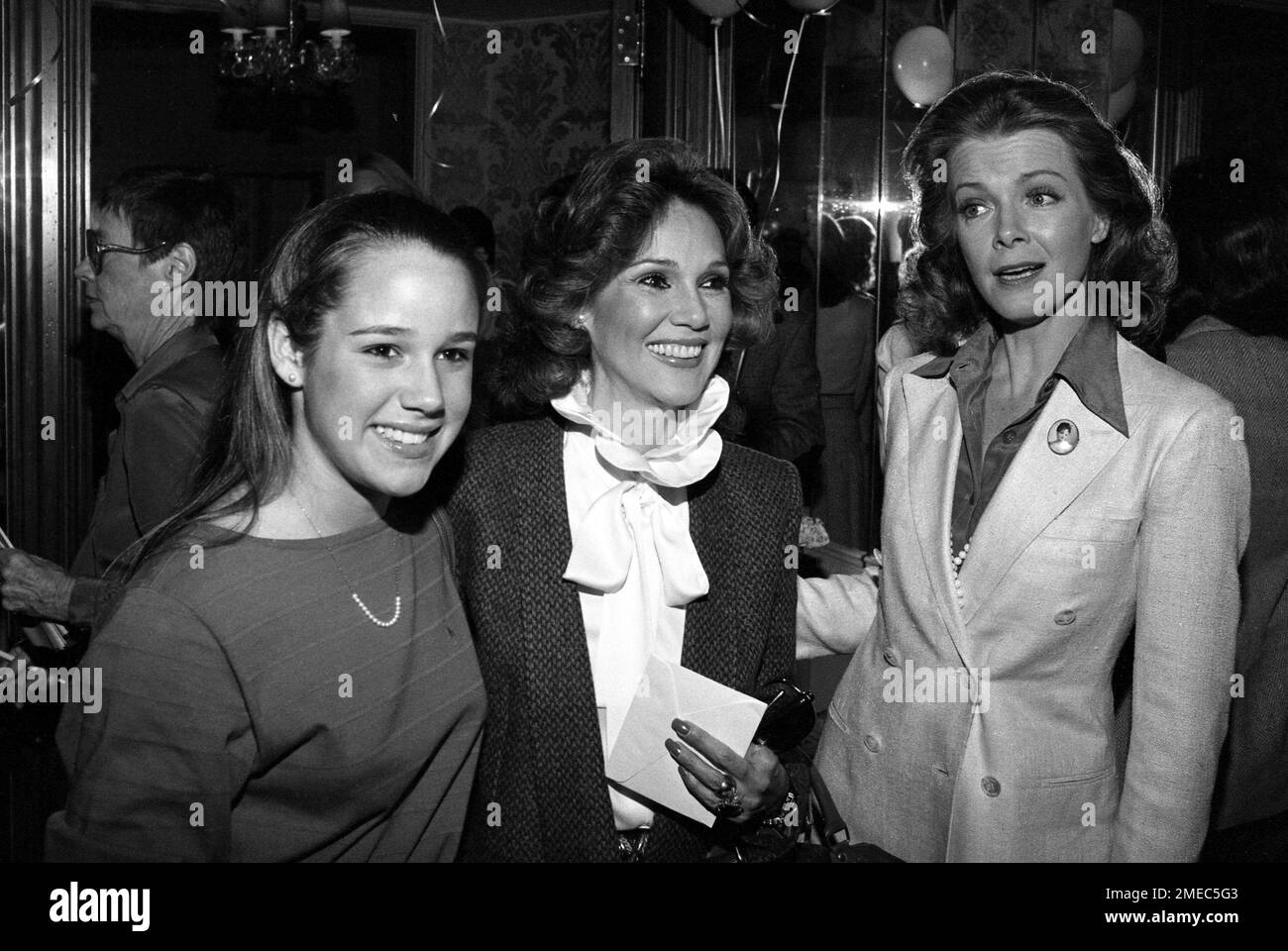 Mary Ann Mobley with daughter Clancy and Laraine Stephens at the Young ...