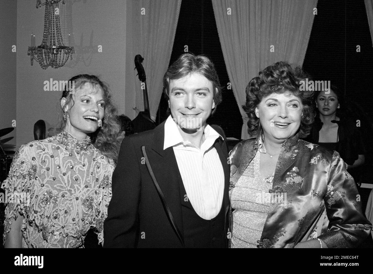 Kay Lenz with David Cassidy and his mother Evelyn at the after party ...