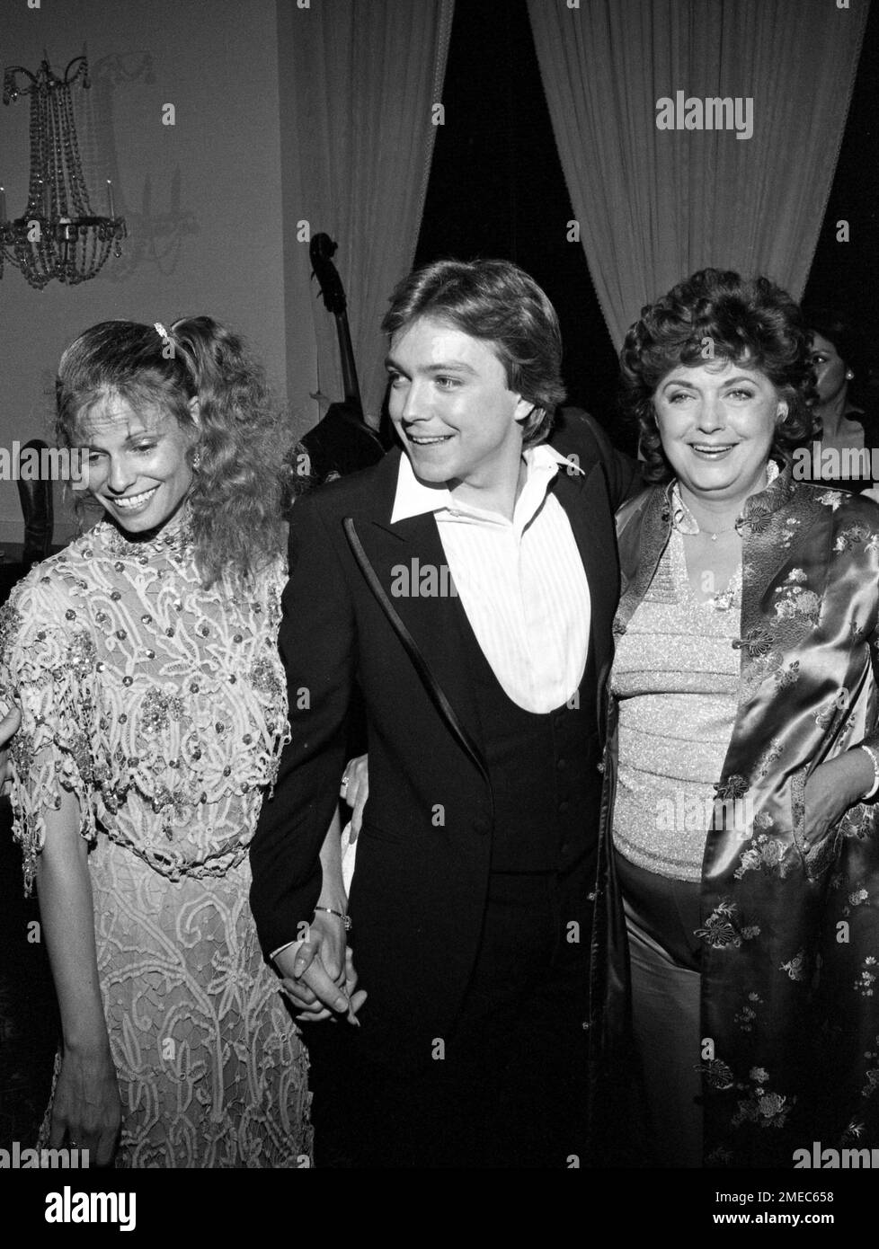 Kay Lenz with David Cassidy and his mother Evelyn at the after party ...