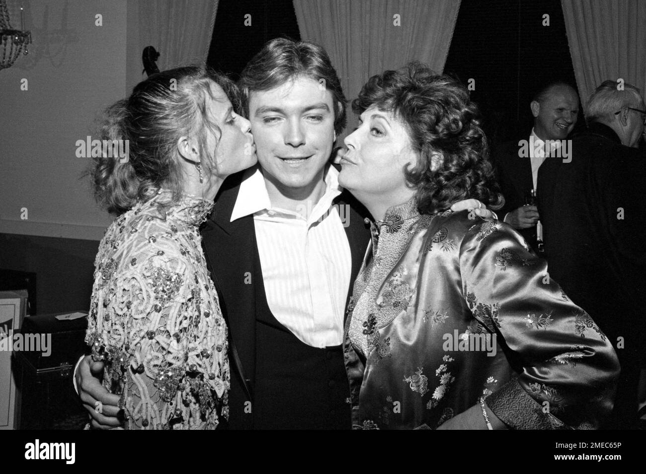 Kay Lenz with David Cassidy and his mother Evelyn at the after party ...