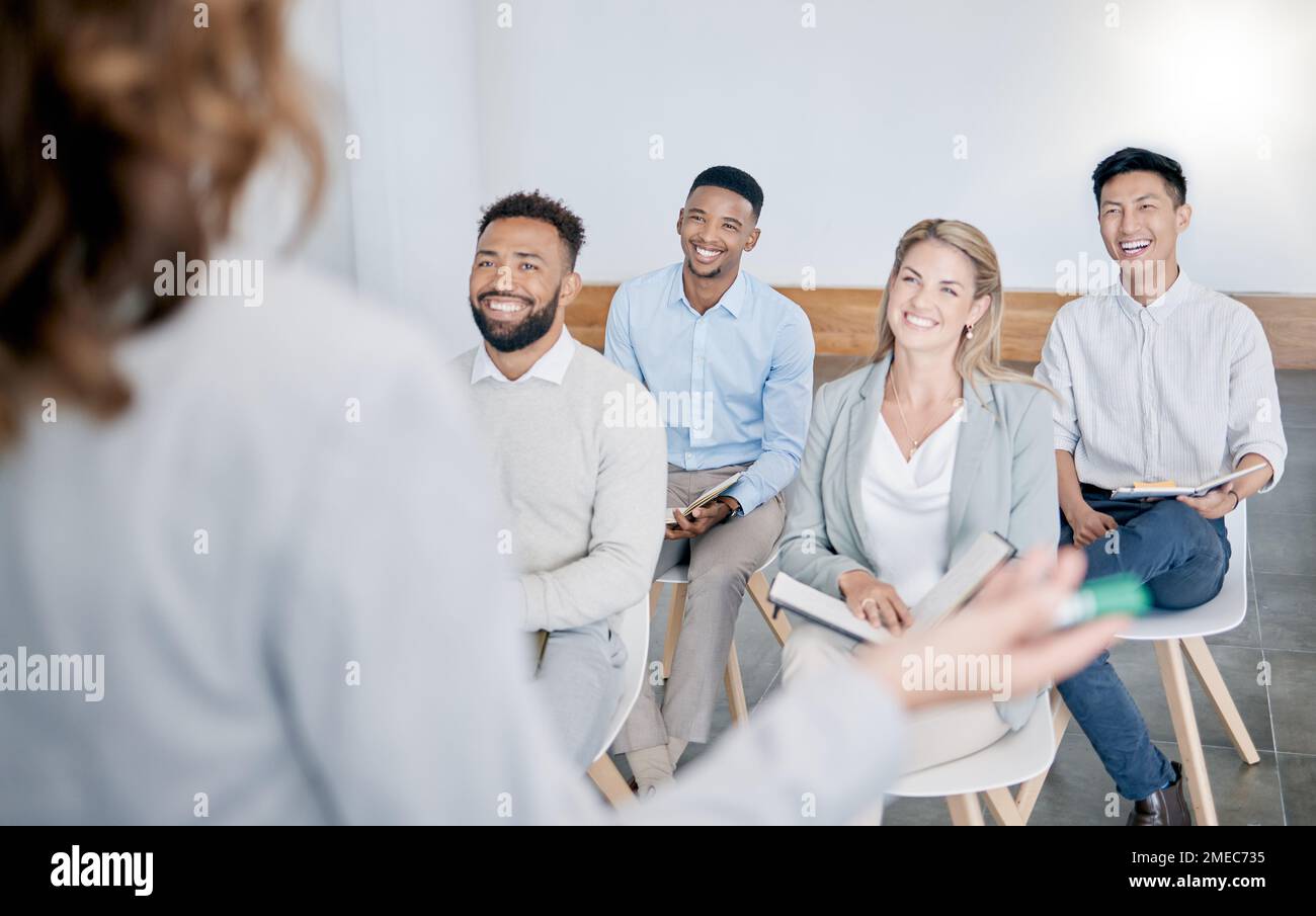 Business people, diversity and speaker presentation meeting, manager ... Business people, diversity and speaker presentation meeting, manager ...
