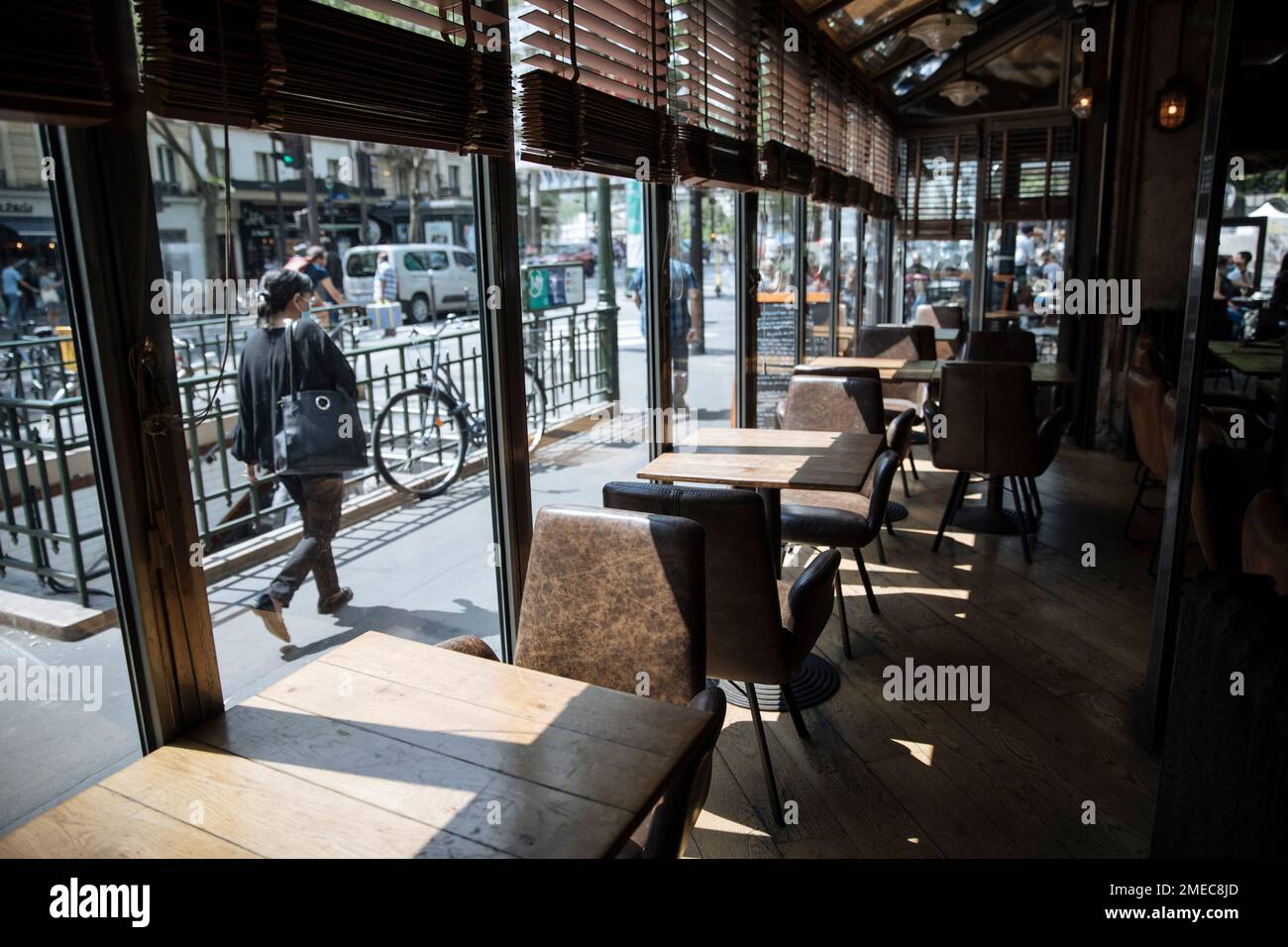 Inside Le Jaures restaurant a day prior the nationwide reopening of the ...