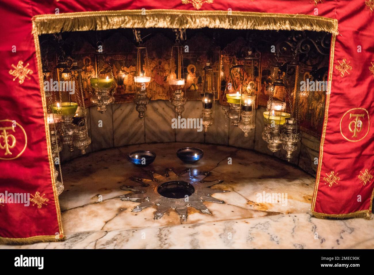 Church of the nativity, Birthplace of Jesus, Betlehem, Israel, Asia ...