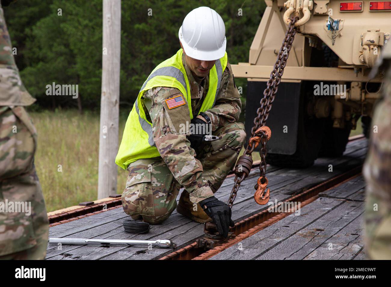 U.S. Army Staff Sgt. Alexander Kilbane, an automated logistical ...
